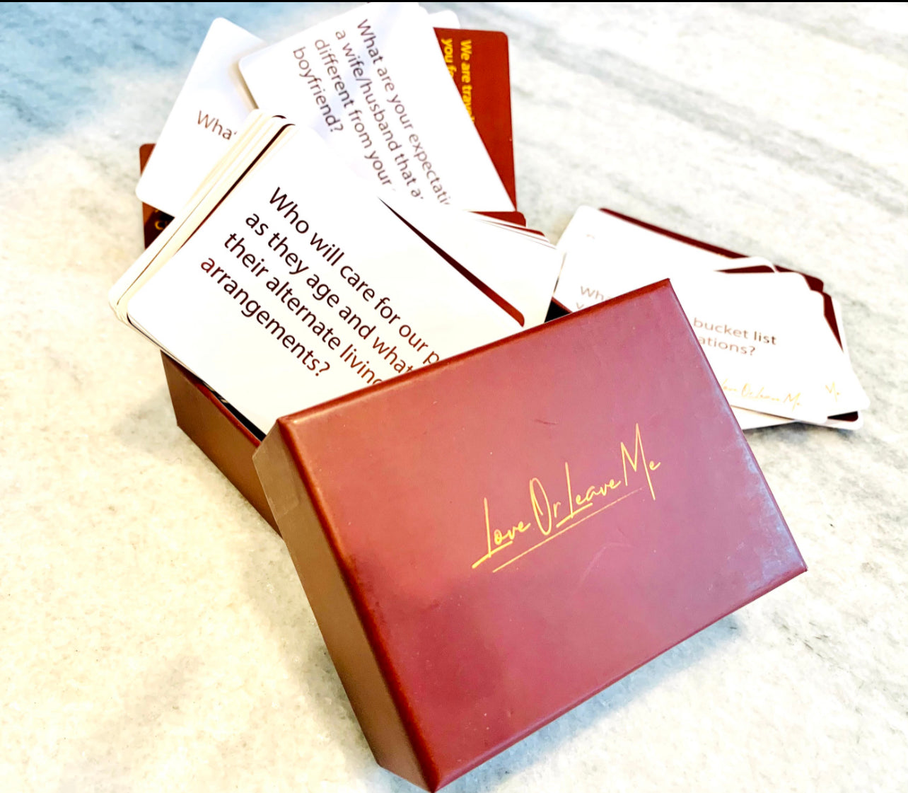 Bifties Gifts | Love Me or Leave Me game